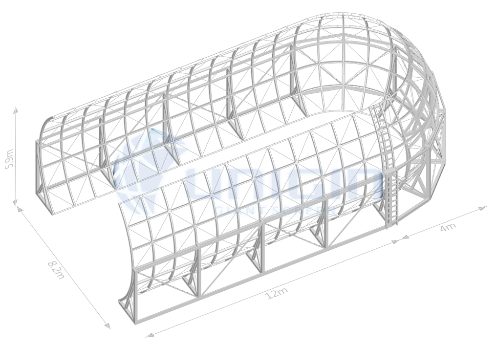 Flying Simulator, Digital Dome Screen - UNIGIN SCREEN